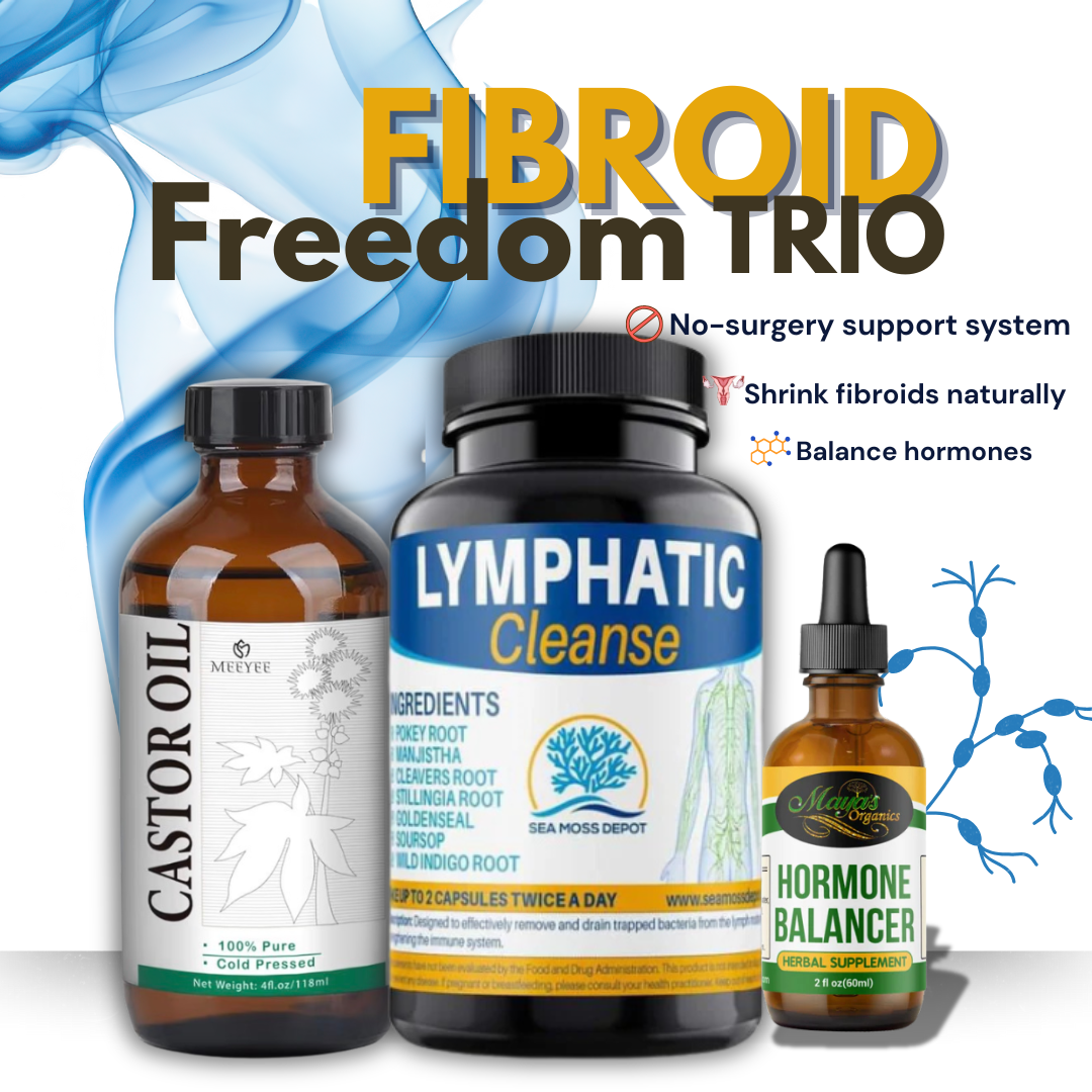 Fibroid Freedom Trio – NO SURGERY Natural Shrink & Hormone Balance Kit ...