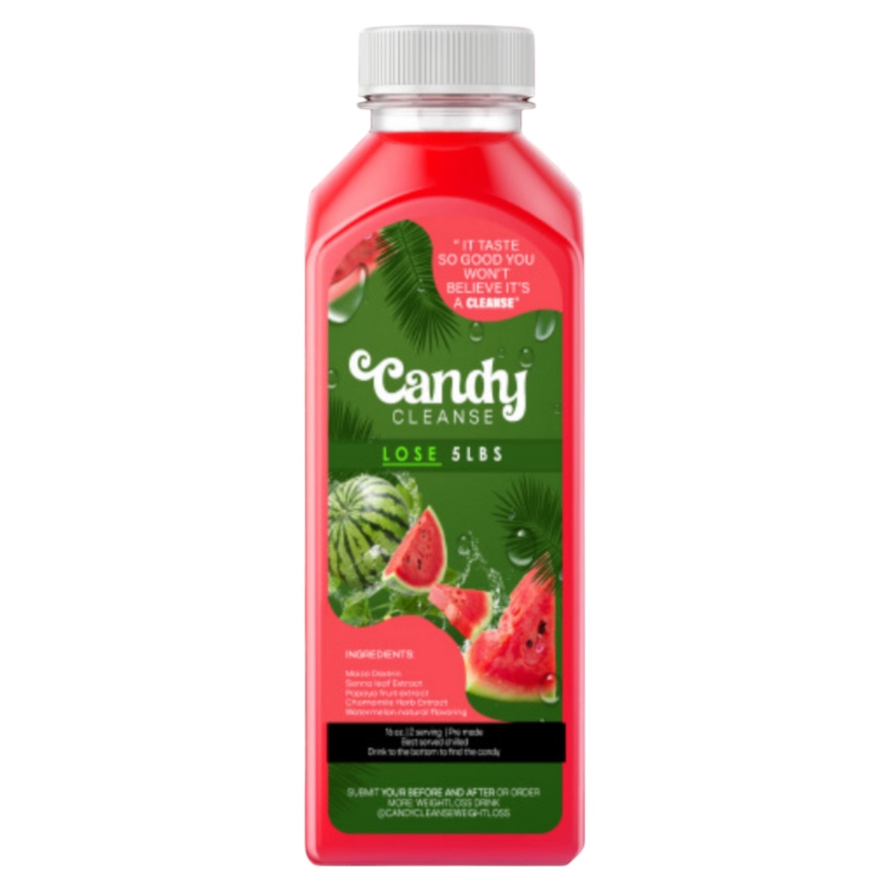 🍉 Candy Cleanse Detox Drink – Single Serving (16oz) | Watermelon Energ ...