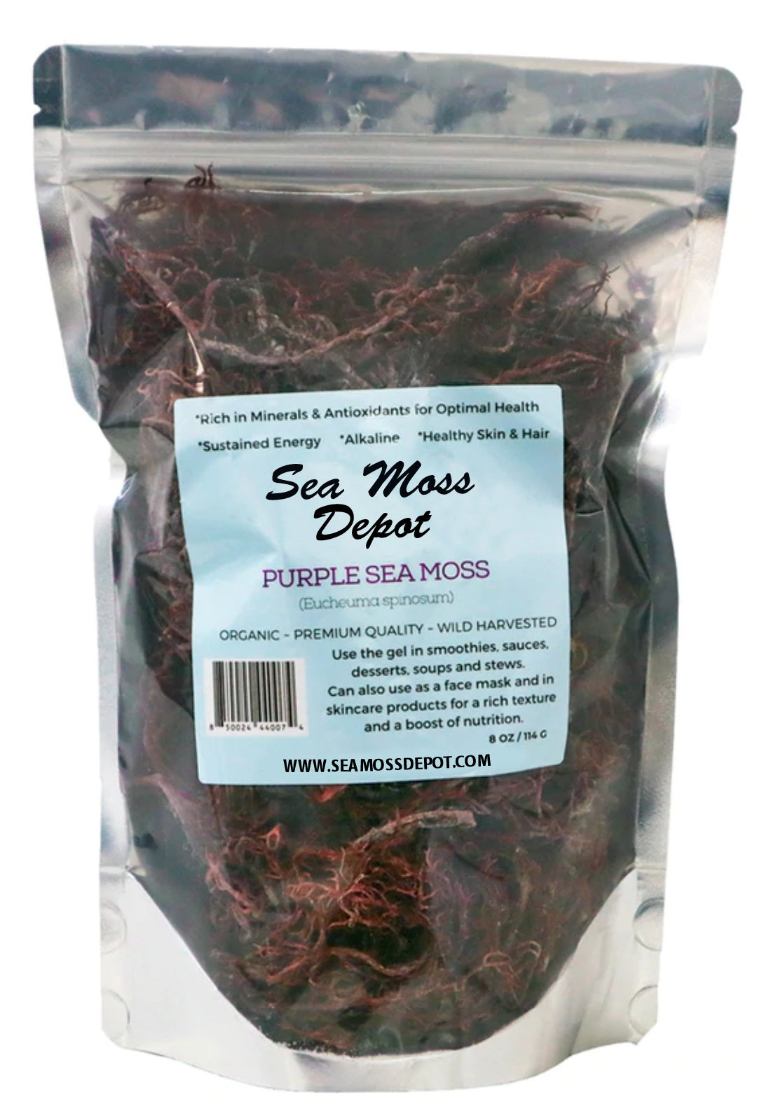 🟣Raw Purple Sea Moss (St. Lucia) | 100% Wildcrafted Irish Moss – 92 Es ...