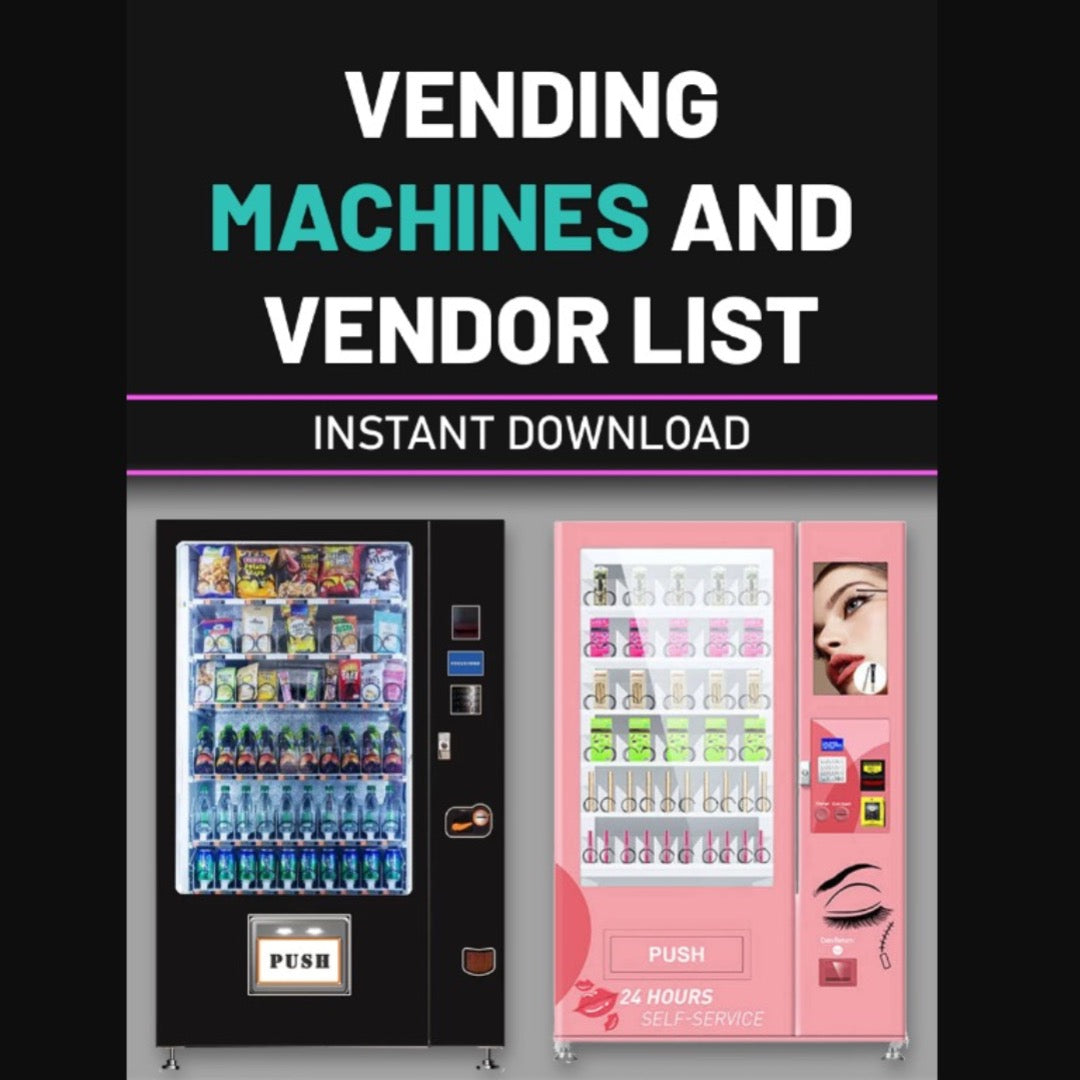 VENDING MACHINES& VENDOR LIST – Seamoss depot